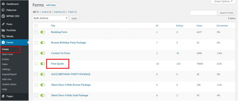 Modifying Dropdown Lists in Gravity Forms on WordPress